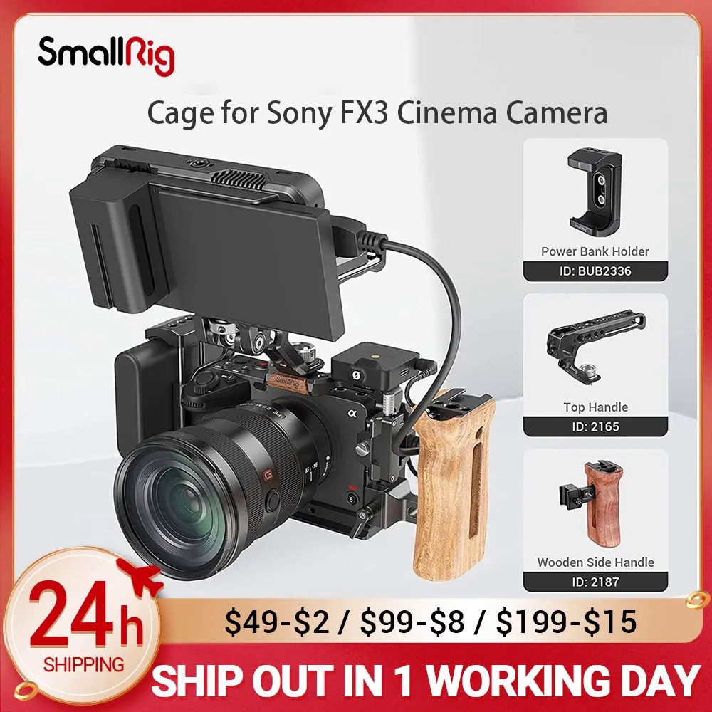 SmallRig Sony Fx3 Full Camera Cage Rig Kit With Cable Clamp Cold Shoe ... SmallRig Sony Fx3 Full Camera Cage Rig Kit With Cable Clamp Cold Shoe ...