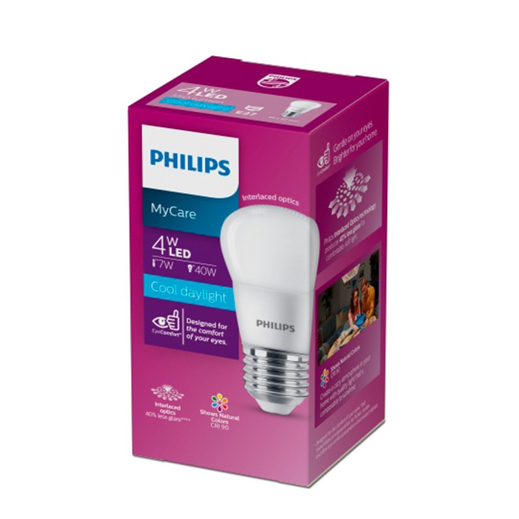 Philips Lighting หลอด LED PHILIPS 4 วัตต์ COOL DAYLIGHT E27 ทรงปิงปอง ...