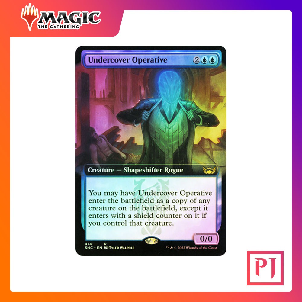 [MTG] Undercover Operative (Extended Art) [SNC] [BLUE] [RARE] [FOIL ...