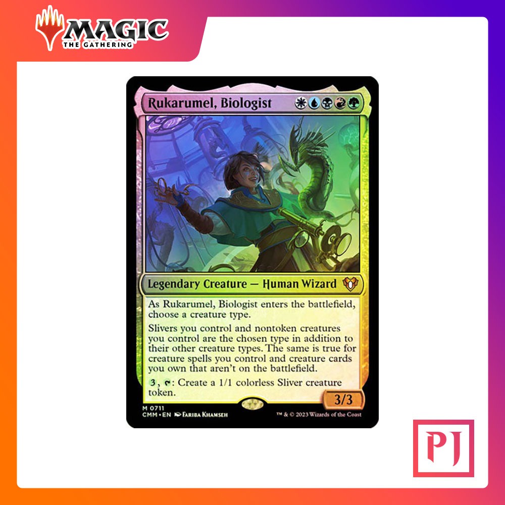 [MTG] Rukarumel, Biologist [CMM] [MULTI] [MYTHIC] [FOIL] [ENG] (การ์ดเม ...