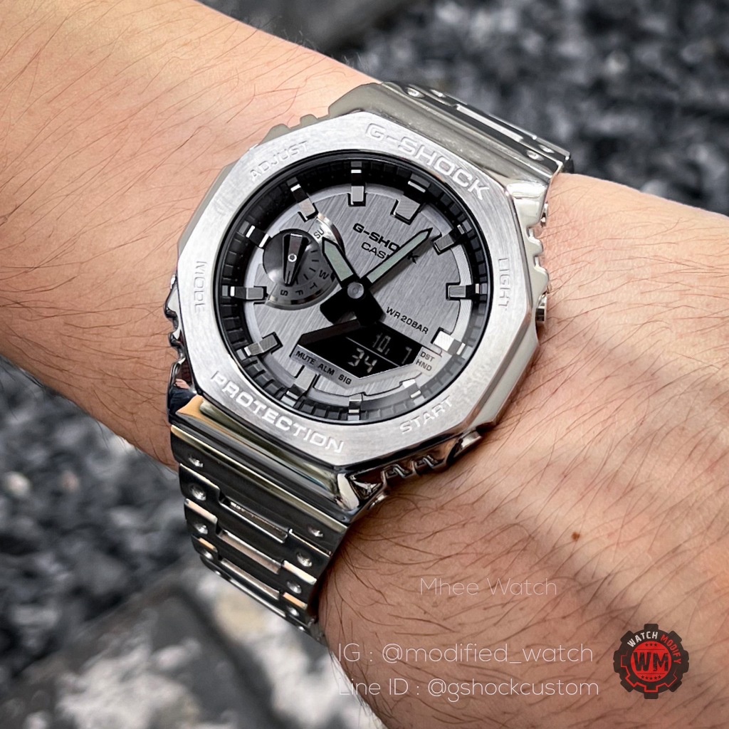 G-SHOCK GM-2100-1a Upgrade Full Metal with Premium Straps | Shopee Thailand