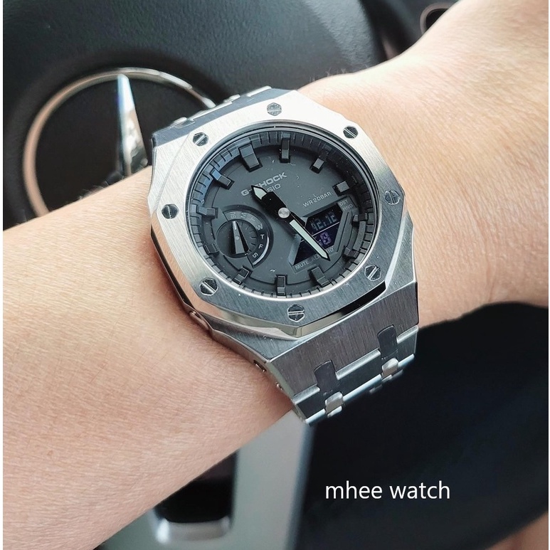 G-Shock AP stainless Custom หน้าAP Black Dialหน้าดำล้วนหายากที่สุดเลิก ...