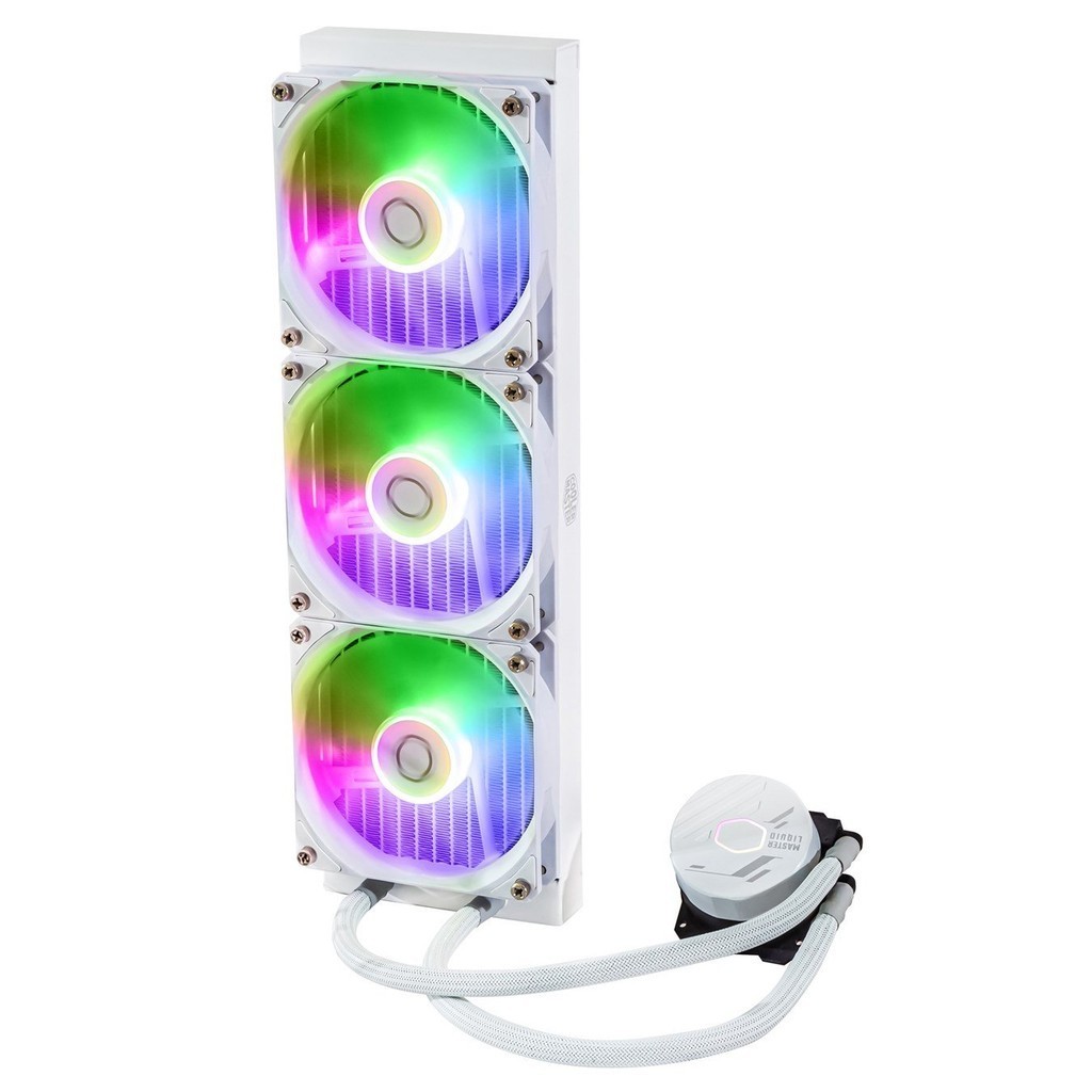 CPU LIQUID COOLER COOLER MASTER MASTERLIQUID 360L CORE ARGB (WHITE ...