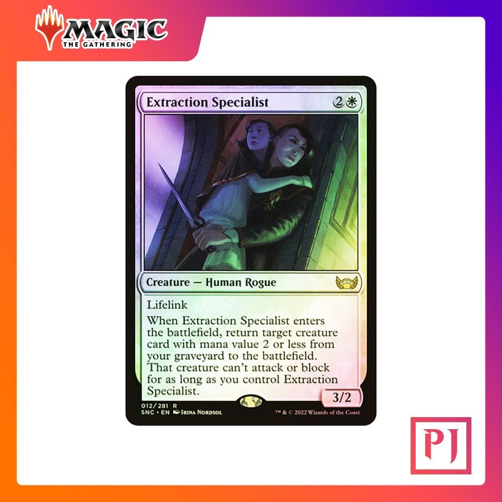 [MTG] Extraction Specialist [SNC] [WHITE] [RARE] [FOIL] [ENG] (การ์ดเม ...