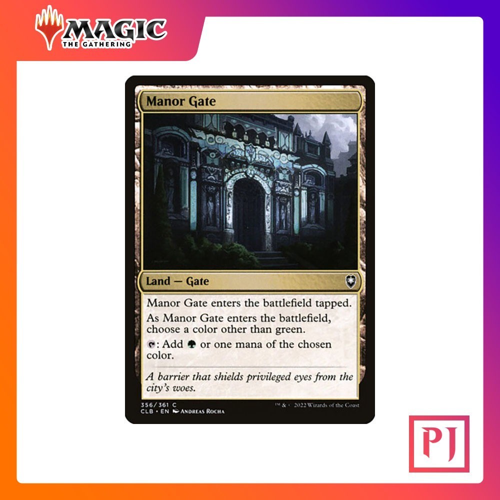 [MTG] Manor Gate [CMM] [LAND] [COMMON] [NORMAL] [ENG] (การ์ดเมจิค ...