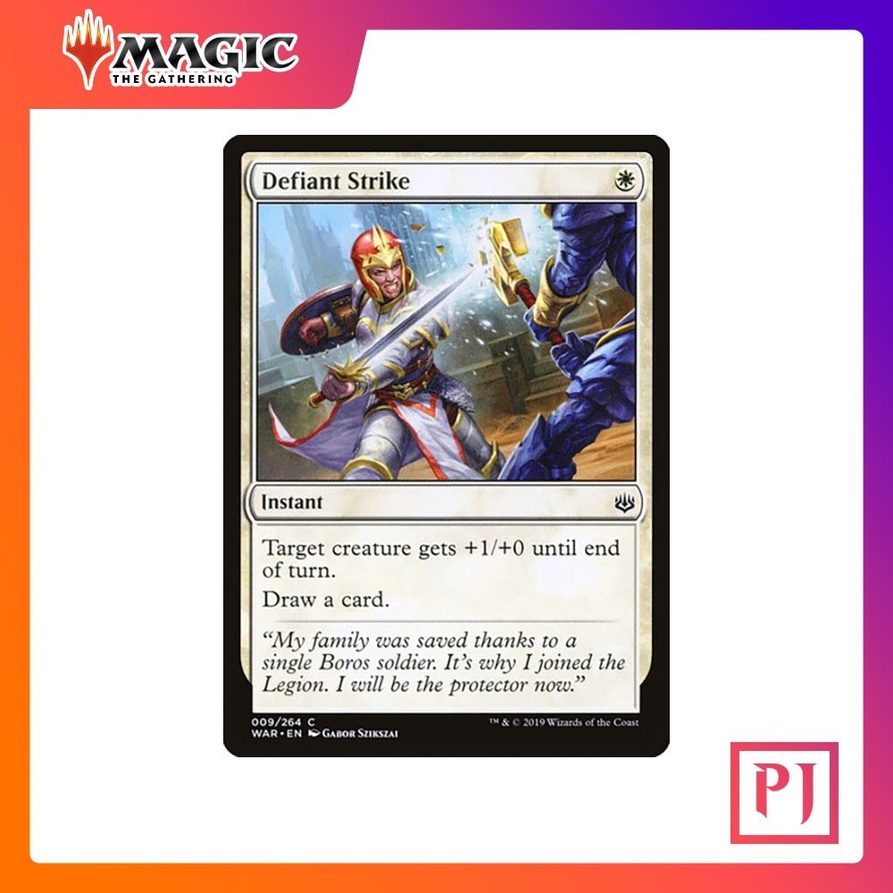 [MTG] Defiant Strike [MB1] [WHITE] [COMMON] [NORMAL] [ENG] (การ์ดเมจิค ...
