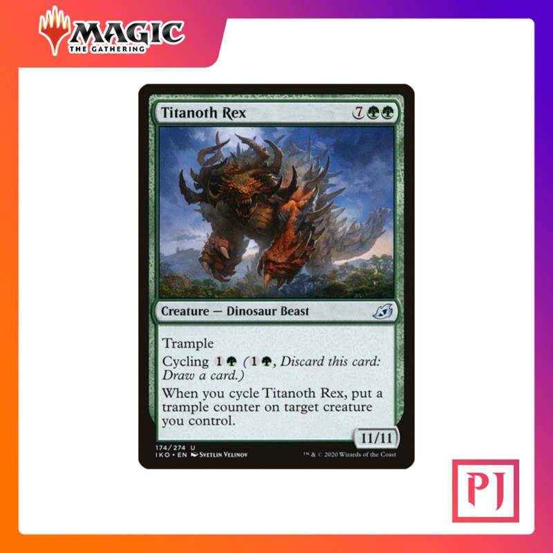 [MTG] Titanoth Rex [IKO] [GREEN] [UNCOM] [NORMAL] [ENG] (การ์ดเมจิค ...