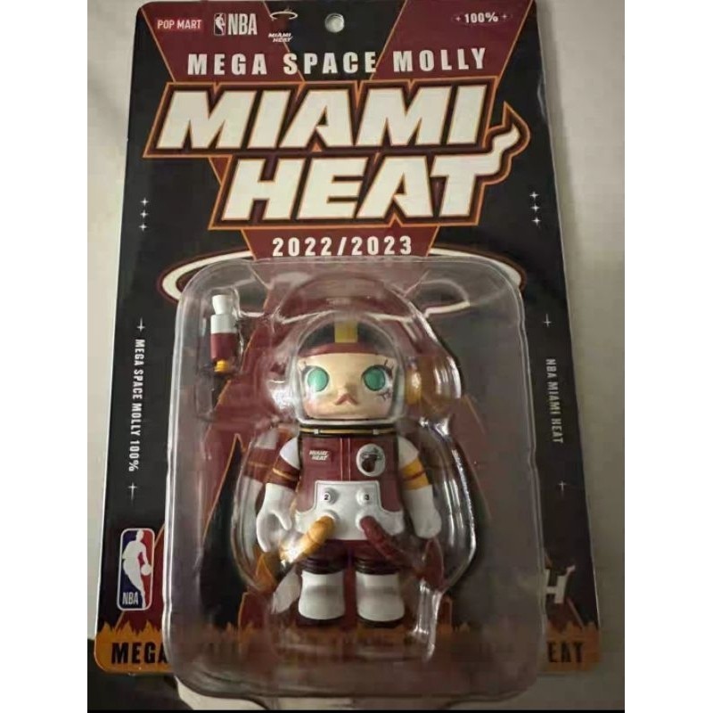 ⭐พร้อมส่ง⭐ POPMART - Molly - Mega Space Molly - NBA - Miami Heat (Art ...