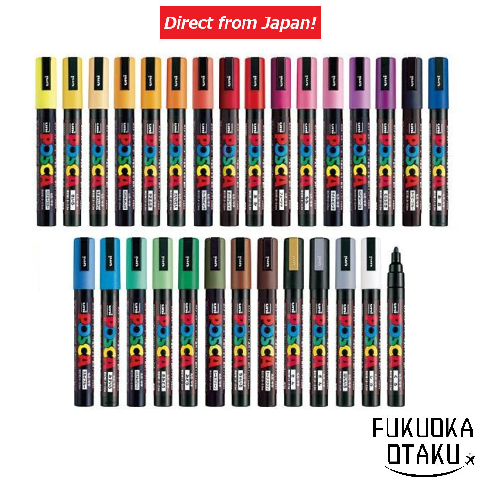 Mitsubishi UNI Posca 5M medium letters 29 colors water-based marker ...