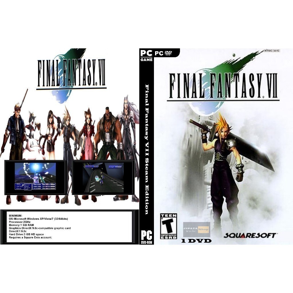 แผ่น Game PC Final Fantasy VII Steam Edition (1DVD) | Shopee Thailand