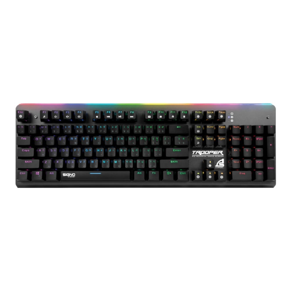 KEYBOARD (คีย์บอร์ด) SIGNO KB-771 TROOPER (RED OPTICAL SWITCH) (RGB LED ...