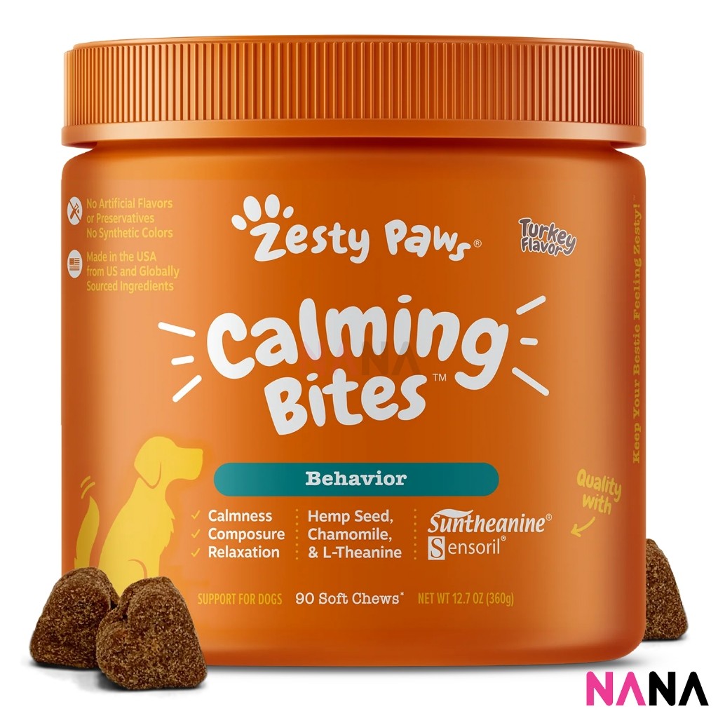 Zesty Paws Calming Bites - Turkey Flavor 90 Soft Chews (EXP:05 2026 ...