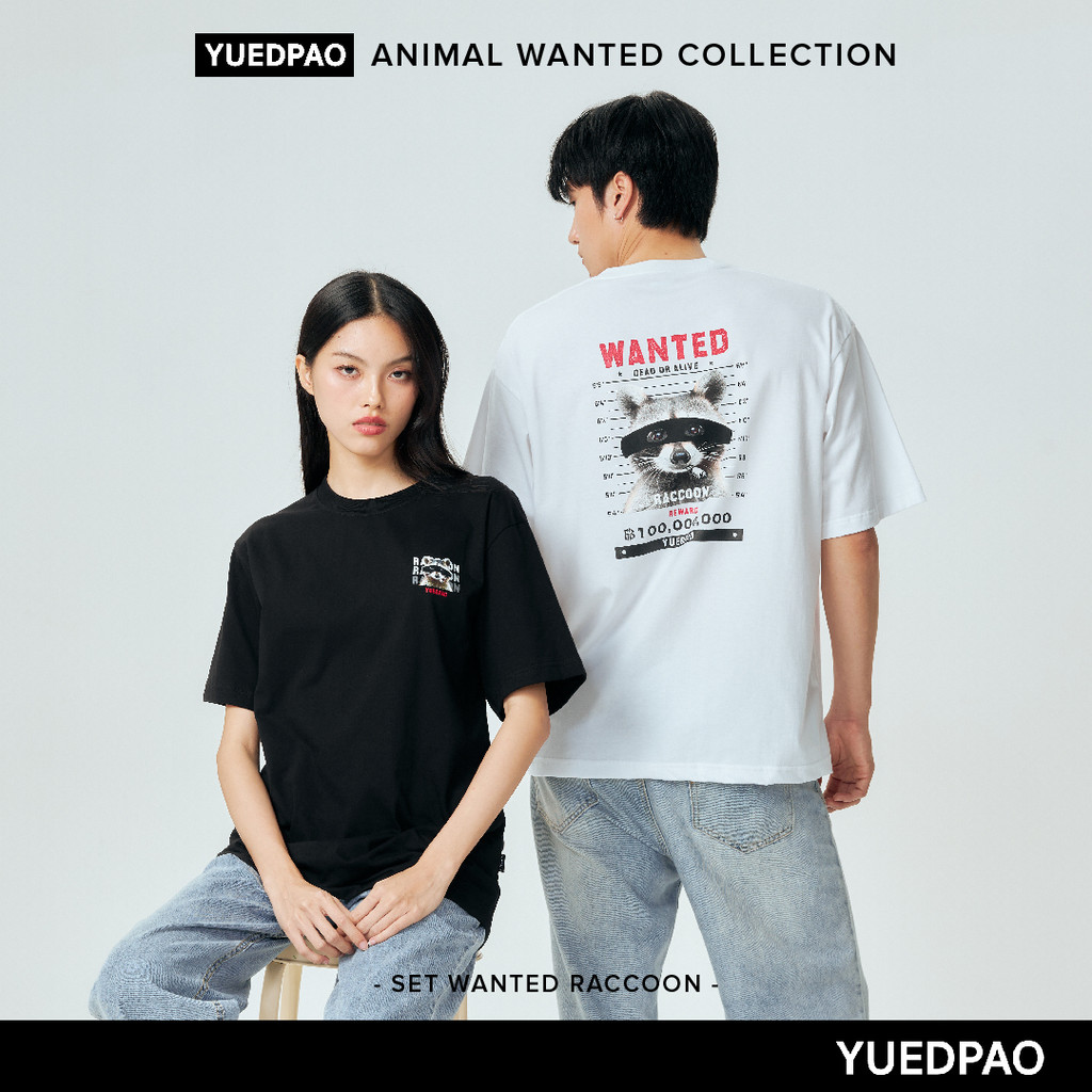 Yuedpao Animal Collection ผ้าหนาทรงสวย ยับยากรีดง่าย เสื้อยืดเปล่า เสื้อยืดโอเวอร์ไซส์ Set ...