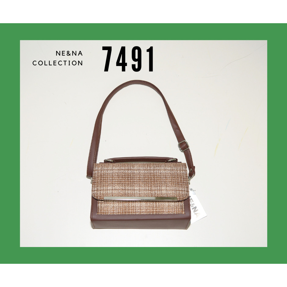 กระเป๋าเเฟชั่นผู้หญิงสะพายข้างทรงกล่อง No. 7491 NE&NA Collection Bag | Shopee Thailand