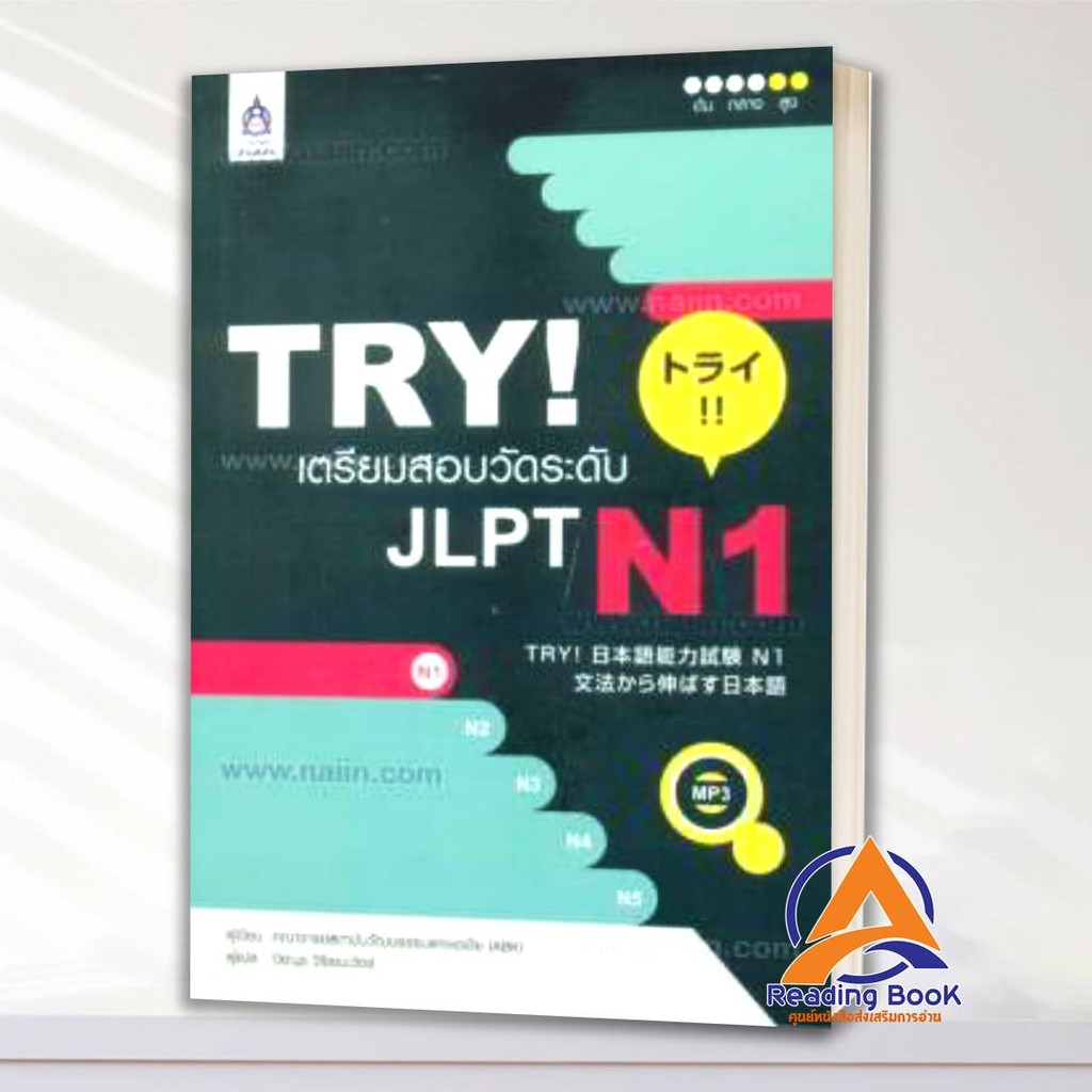 หนังสือTRY! เตรียมสอบวัดระดับ JLPT N1 โดย: ปิยะนุช วิริเยนะวัตร์ สนพ ...