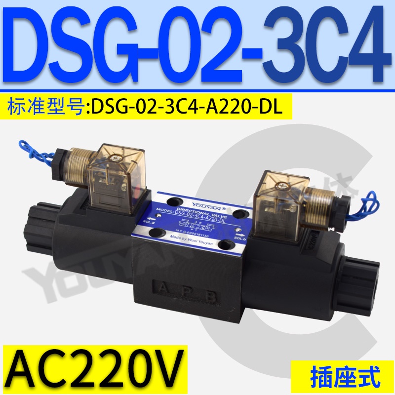 วาล์วโซลินอยด์ย้อนกลับไฮดรอลิค DSG-02-3c2 3c4 3c60 2d2-dl A220 DSG-03 ...
