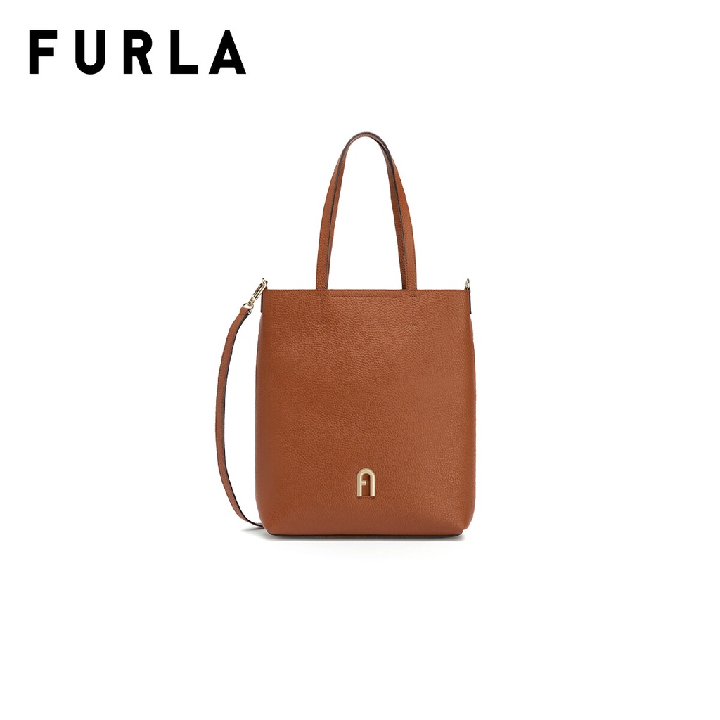 FURLA กระเป๋าสะพายผู้หญิง รุ่น PRIMULA M TOTE N/S COGNAC h | Shopee ...