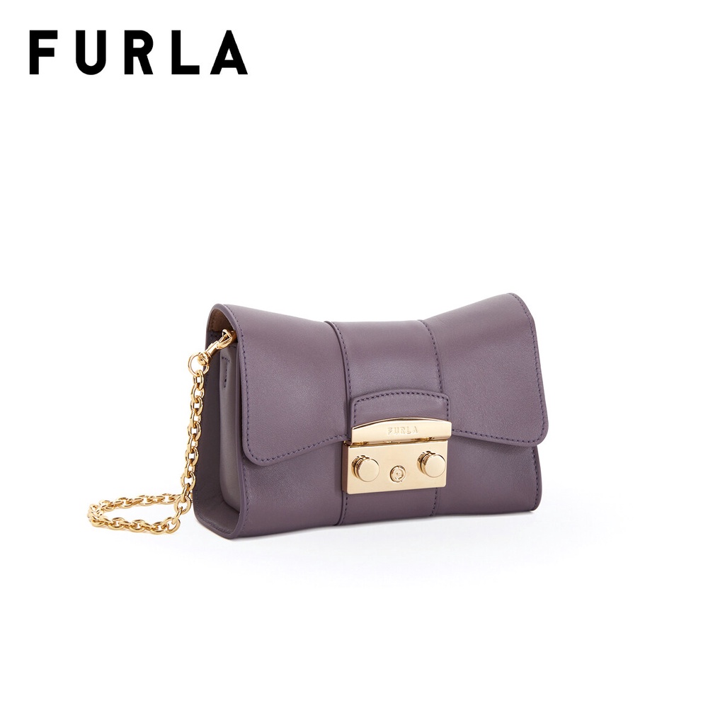 FURLA กระเป๋าสะพายผู้หญิง รุ่น METROPOLIS MINI CROSSBODY REMIX AURA | Shopee Thailand