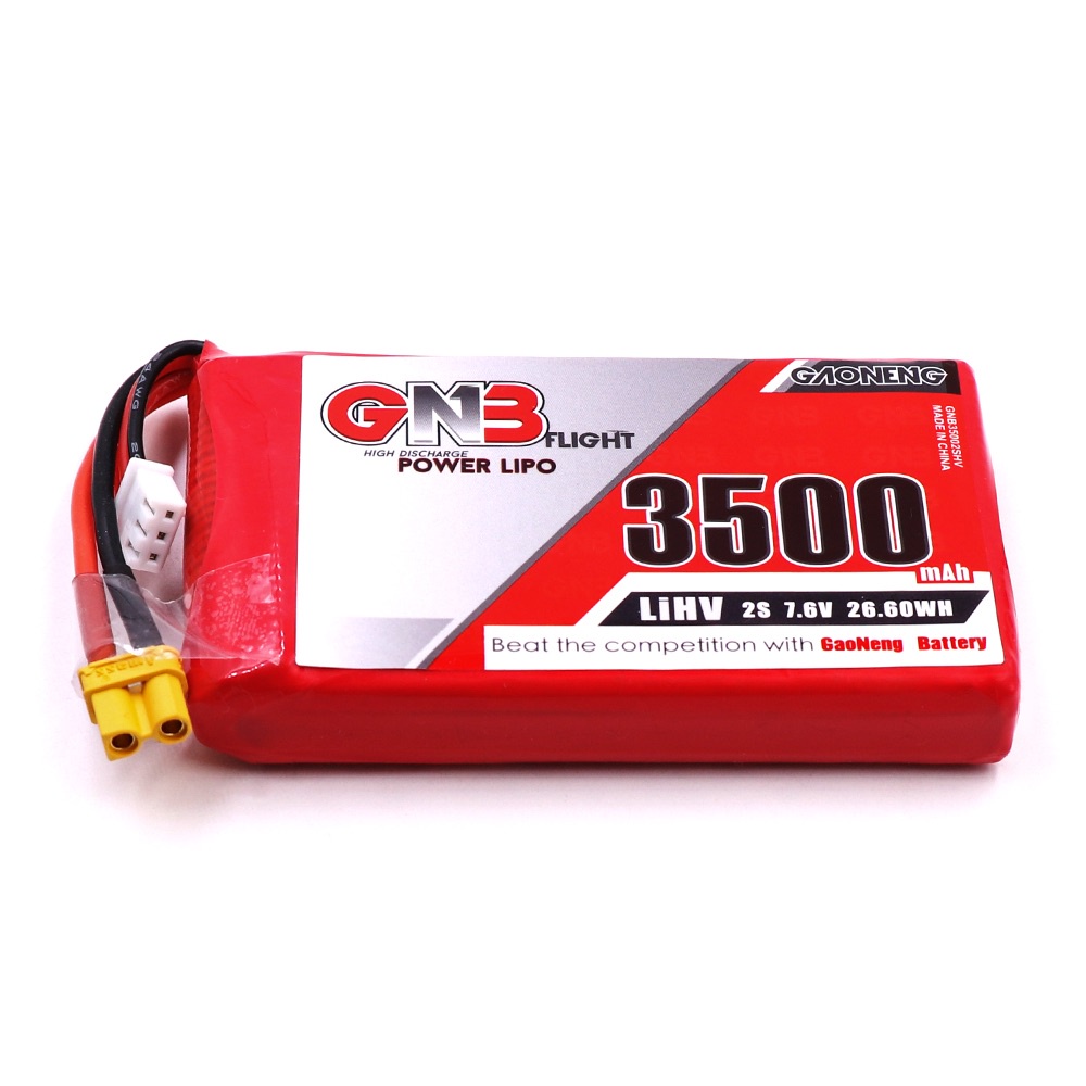 ⁑GNB GAONENG RC LiPo Battery 2S 3500mAh 7.6V HV for ACCST Taranis FrSky ...