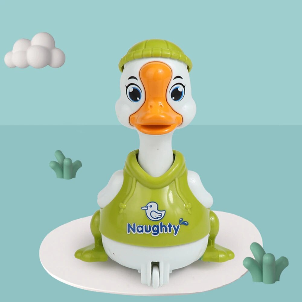 655 Duck Clockwork Toy Cartoon Inertia Friction Press Pull Back Car ...