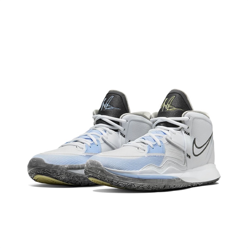 ⊙Nike/Nike Kyrie 8 Irving สีขาวน้ำแข็งสีน้ำเงินกลางด้านบนรองเท้าบาสเก็ต ...