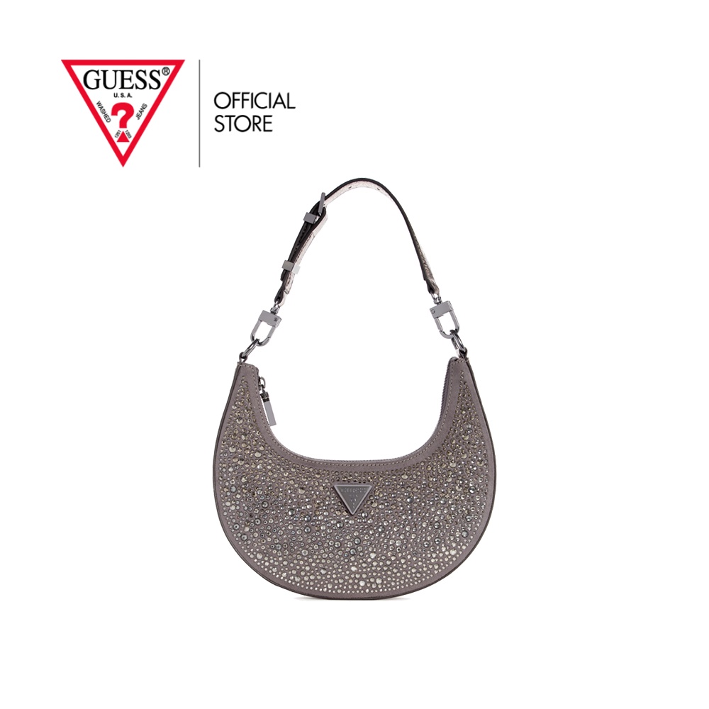 GUESS กระเป๋าโฮโบ รุ่น EM920501 LUA SMALL HOBO สีเทา | Shopee Thailand