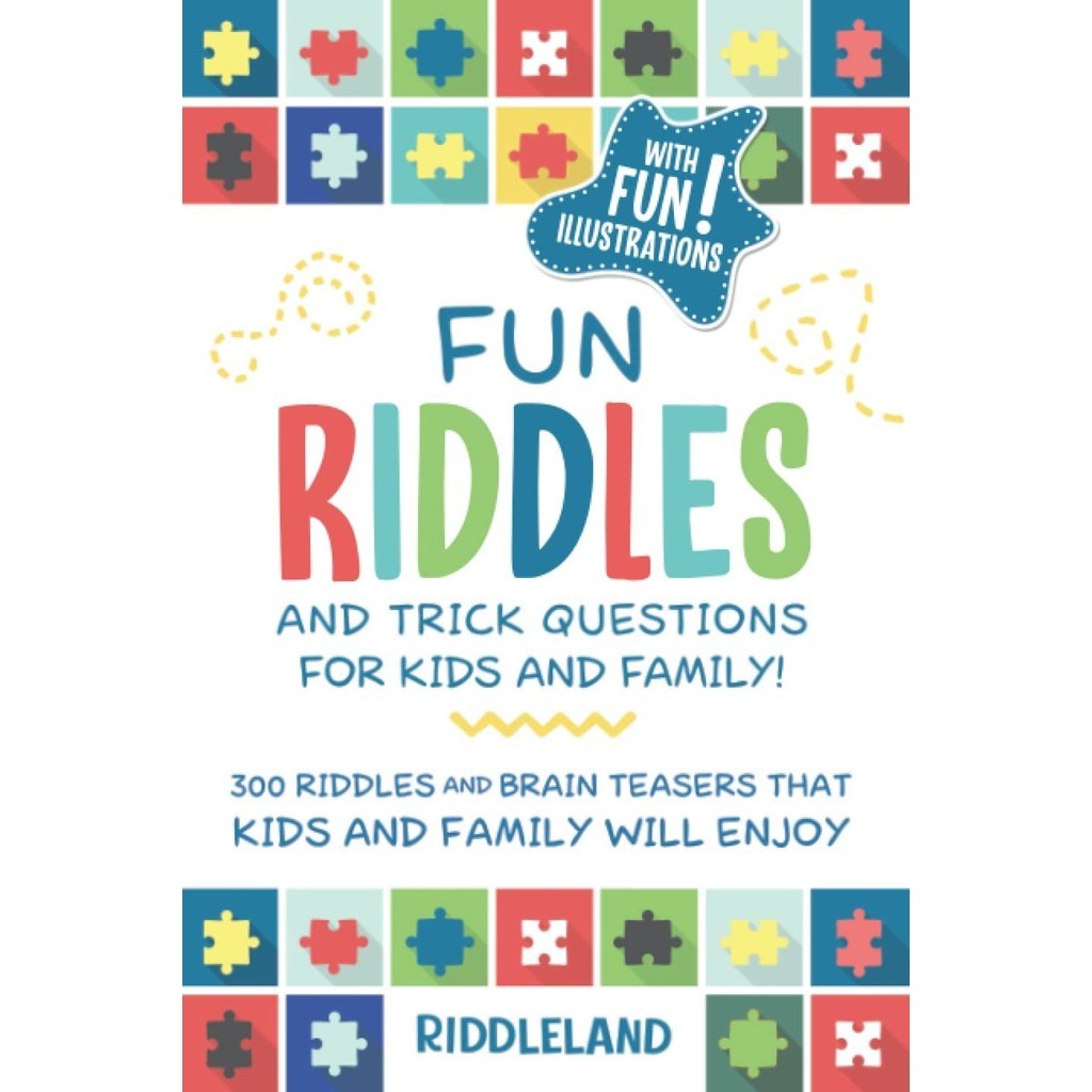 หนังสืออังกฤษใหม่ Fun Riddles & Trick Questions for Kids and Family ...
