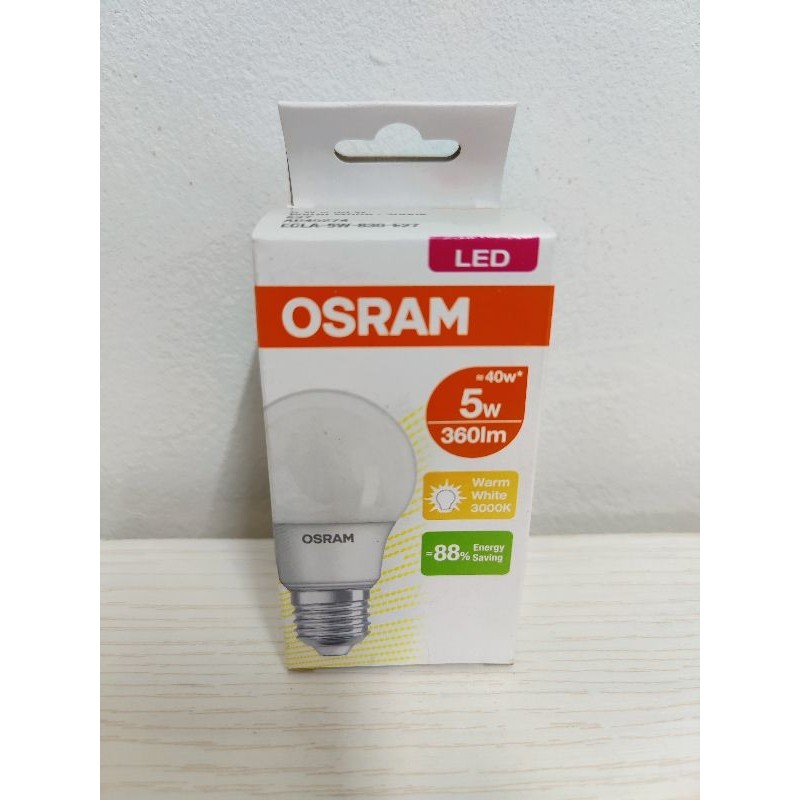 OSRAM - หลอดไฟ LED eco bulb 5W 7W 9W 12W 14W ขั้วE27 Warmwhite | Shopee Thailand