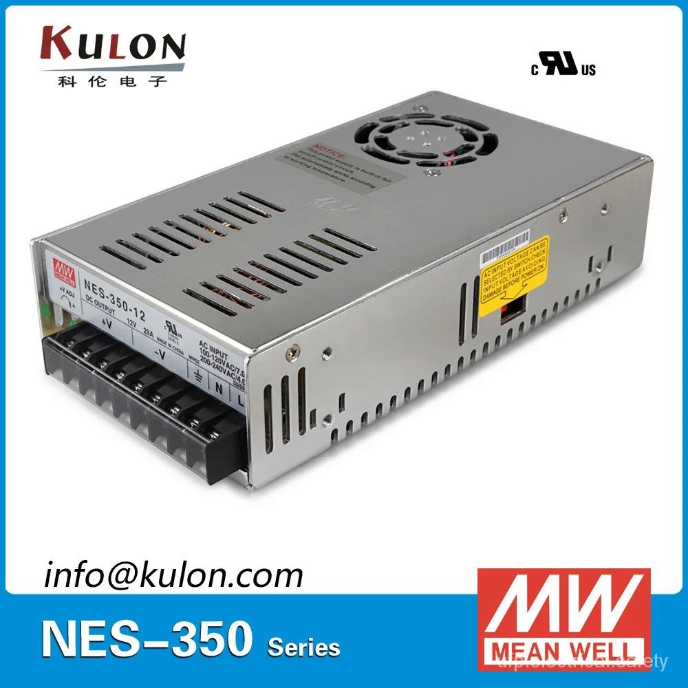 Meanwell NES-350-15 AC เป็น DC เอาต์พุตเดี่ยว350W 23.2A 15V Mean Well ...