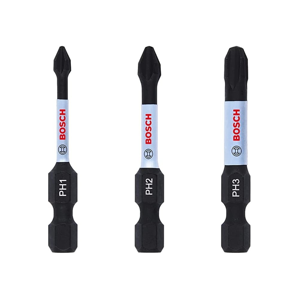 ดอกไขควงแฉก PH1,2,3 Impact Control Power Bit สีดำ 2608522491 ชุด3ชิ้น ...