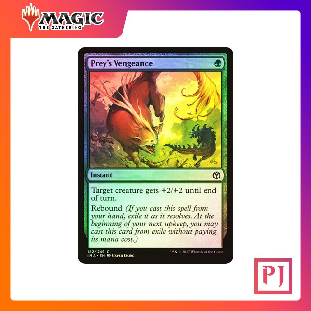 [MTG] Prey's Vengeance [IMA] [GREEN] [COMMON] [FOIL] [ENG] (การ์ดเมจิค ...