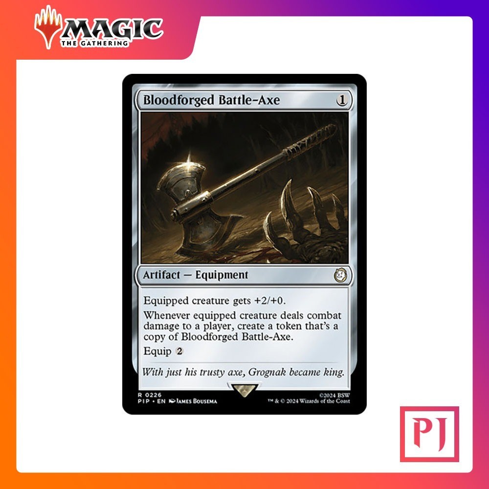 [MTG] Bloodforged Battle-Axe - Fallout Commander [PIP] [ARTIFACT] [RARE ...