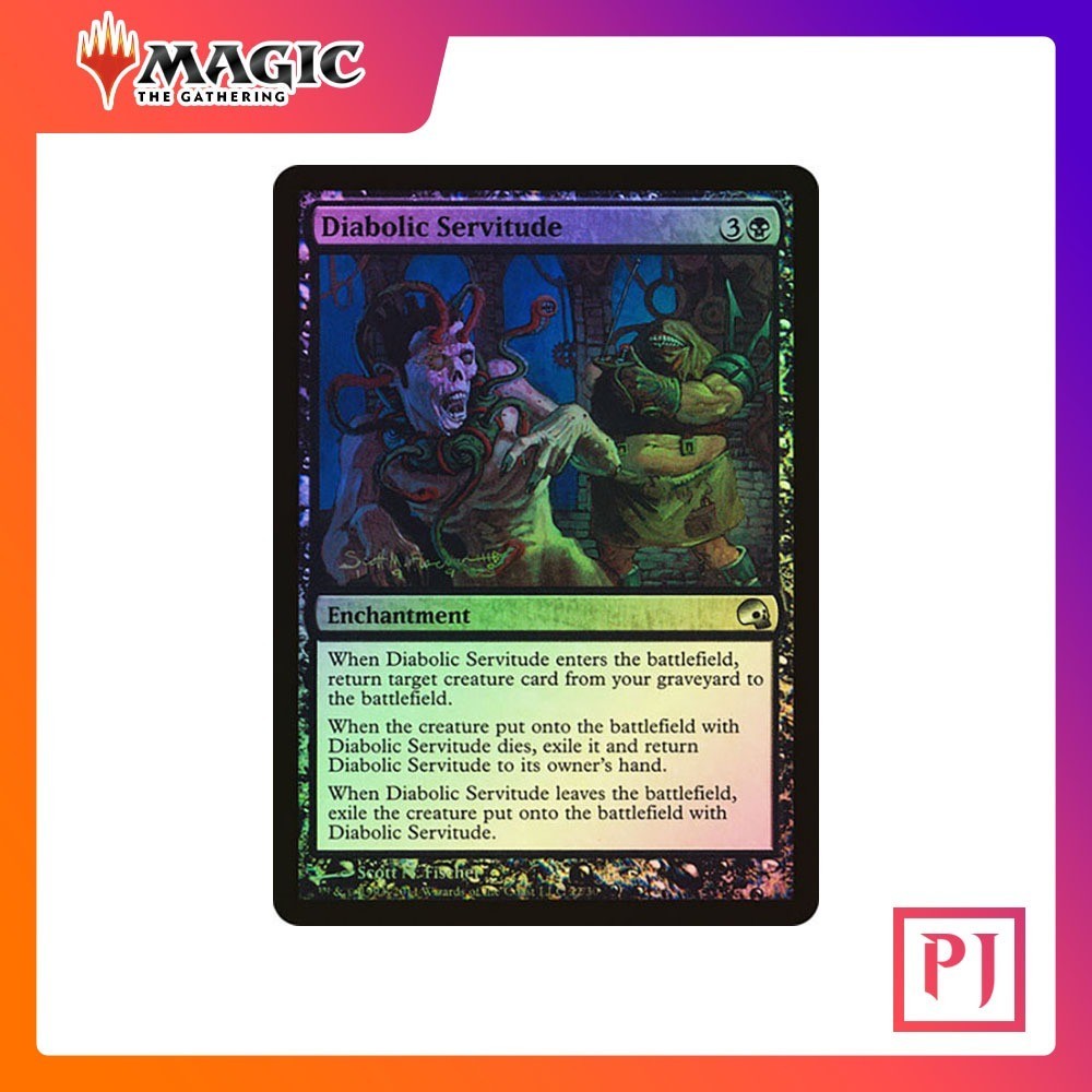 [MTG] Diabolic Servitude [PD3] [BLACK] [UNCOM] [FOIL] [ENG] (การ์ดเมจิค ...
