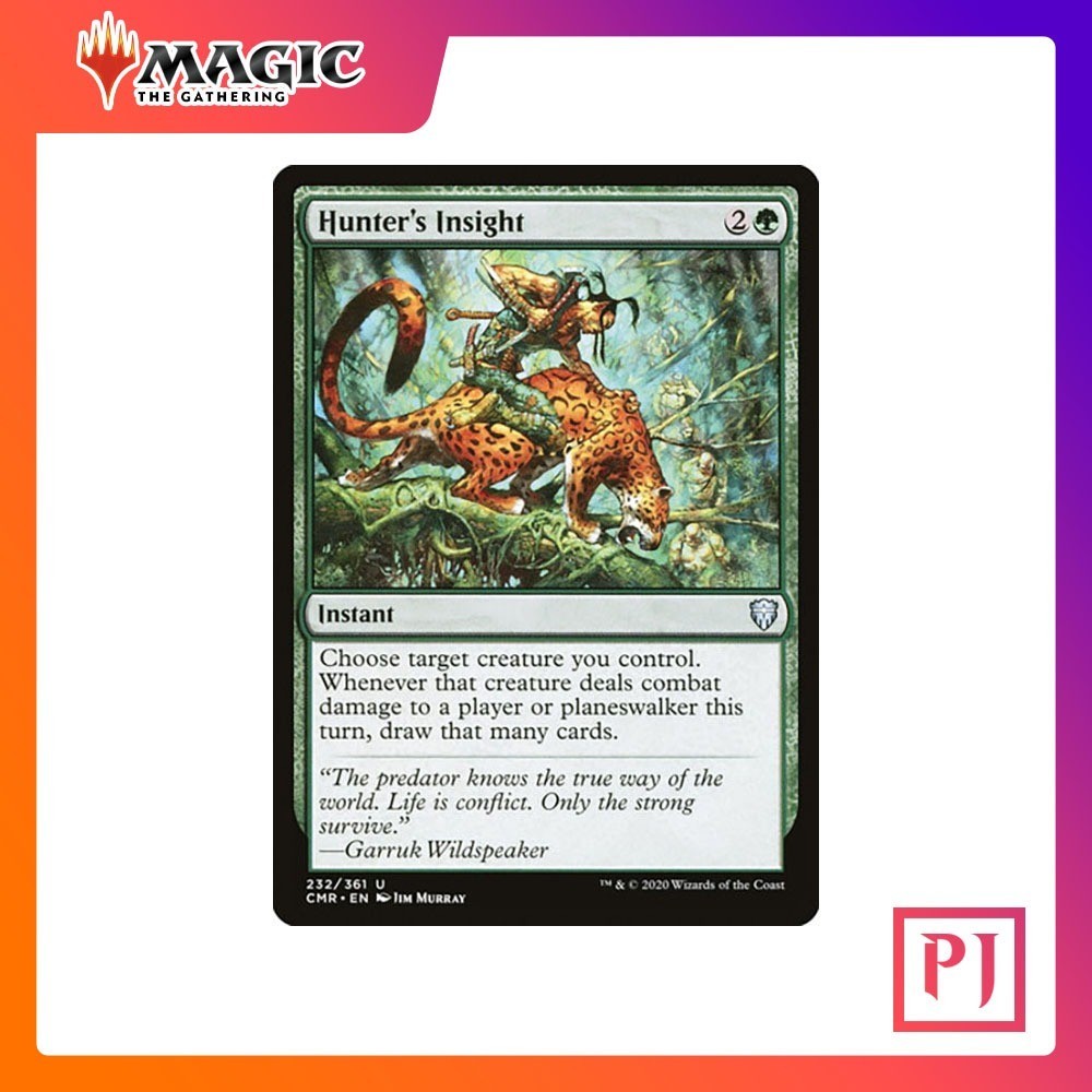 [MTG] Hunter's Insight [CMR] [GREEN] [UNCOM] [NORMAL] [ENG] (การ์ดเมจิค ...