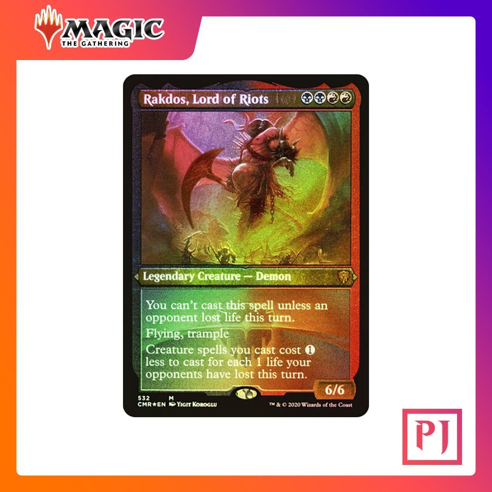 [MTG] Rakdos, Lord of Riots (Foil Etched) [CMR] [MULTI] [MYTHIC] [FOIL ...