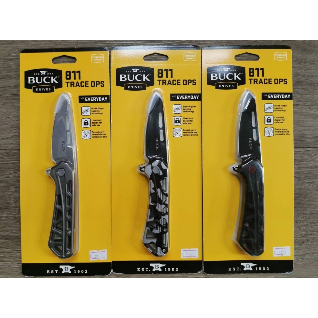 มีดพับ BUCK 811 Trace Ops รุ่นใหม่จาก Buck มีดฟลิปเปอร์ใบมีดทรง Reverse ...