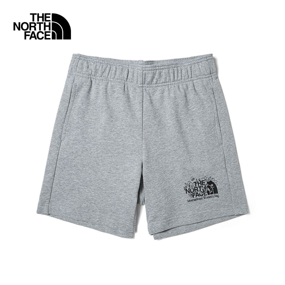 THE NORTH FACE W GEN Z VINTAGE LOGO SHORT - AP - LIGHT GREY HEATHER ...