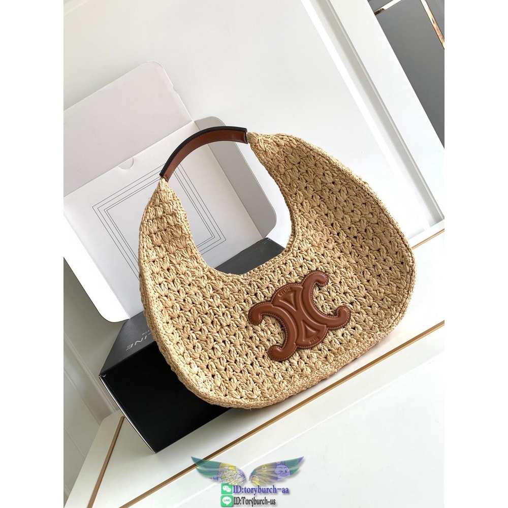 Cel classic panier hobo tote excellent resort raffia underarm baguette casual elbow tote ...