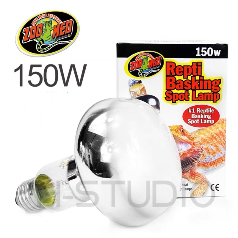 Zoo Med Repti basking spot lamp หลอดไฟให้ความร้อนสำหรับกลางวัน สำหรับเต่าบก เบี๊ยดดราก้อน หลอด ...