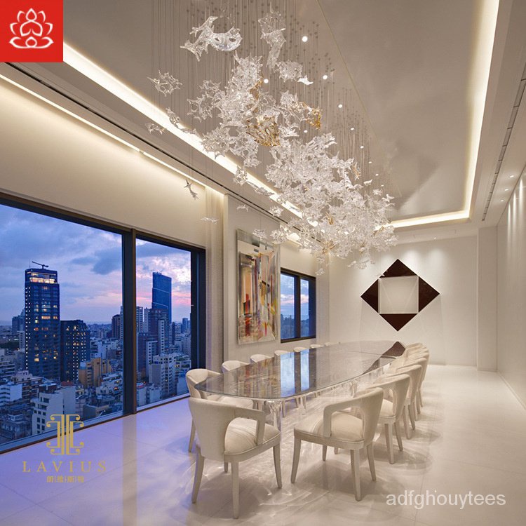 [Lavius]Modern Chandelier Indoor Bedroom Villa Hotel Crystal Chandelier ...