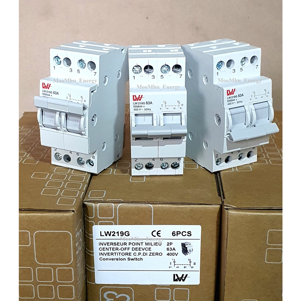 LW MTS Manual Transfer Switch Breaker เบรคเกอร์ อุกรณ์สลับแหล่งจ่ายไฟ ...