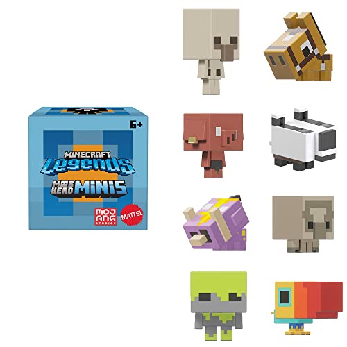 MATTEL MINECRAFT Mob Head Mini Figure Blind Pack Surprise Ages 6 986H ...