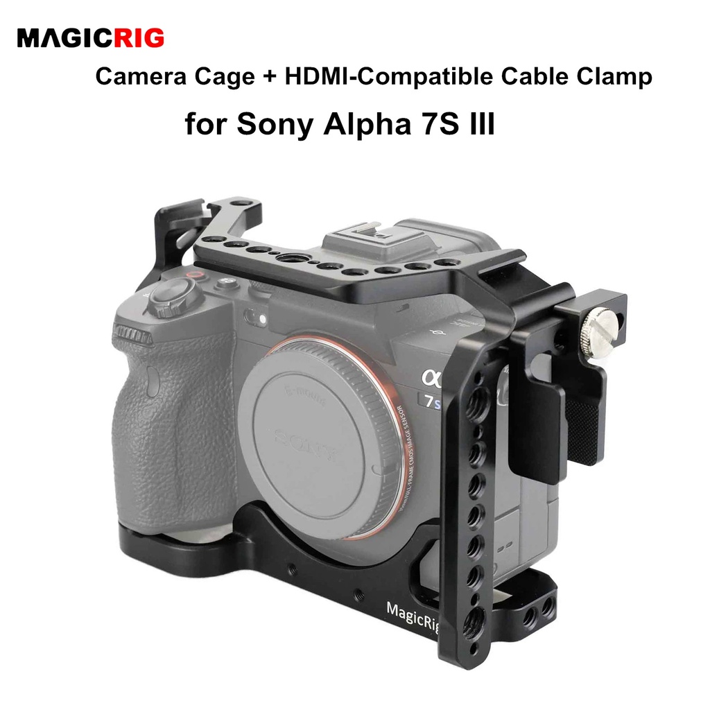 MAGICRIG A7SIII กล้องกรงพร้อมสาย HDMI Clamp สำหรับ Sony Alpha 7S Iii/ A7SIII / A7S3 | Shopee ...