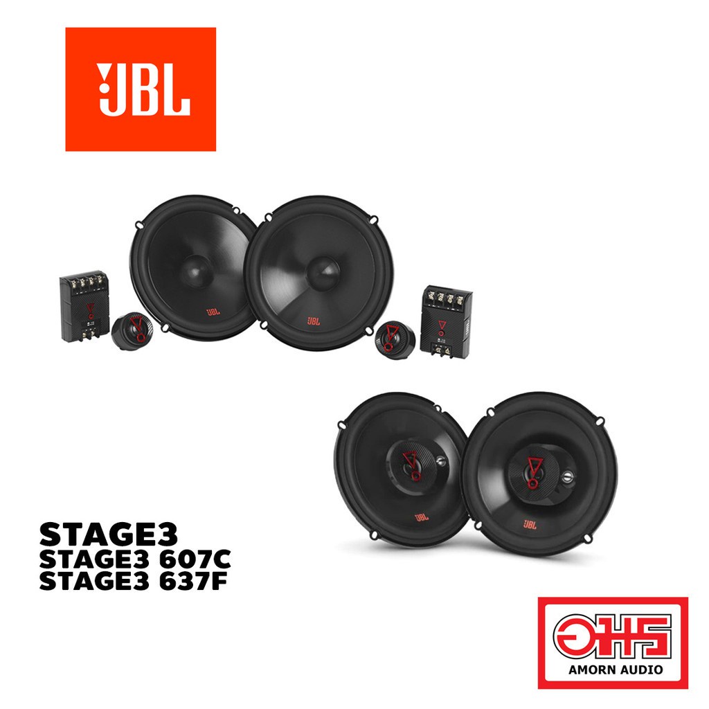 JBL set STAGE3 607C + STAGE3 637F ลำโพงรถยนต์คู่หน้าหลัง 6.5นิ้ว AMORNAUDIO อมรออดิโอ | Shopee ...