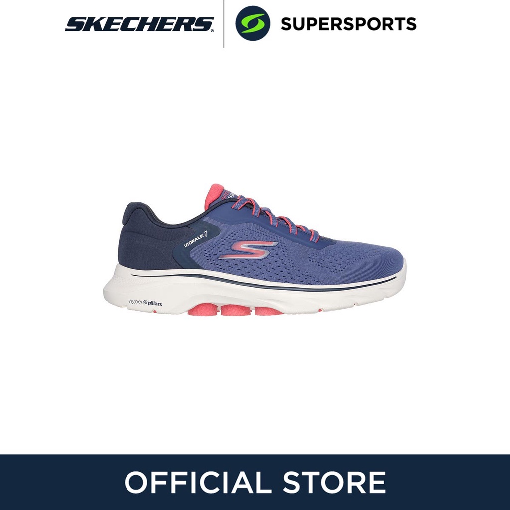 SKECHERS Go Walk 7 - Cosmic Waves รองเท้าผู้หญิง 125215-NVCL | Shopee ...