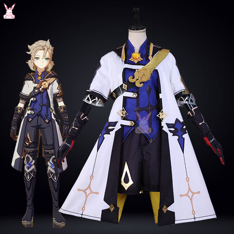 Yuanshen cos เสื้อผ้าคอสเพลย์ เกม Abedo cos ชอล์กลูกชาย cospaly สําหรับ ...