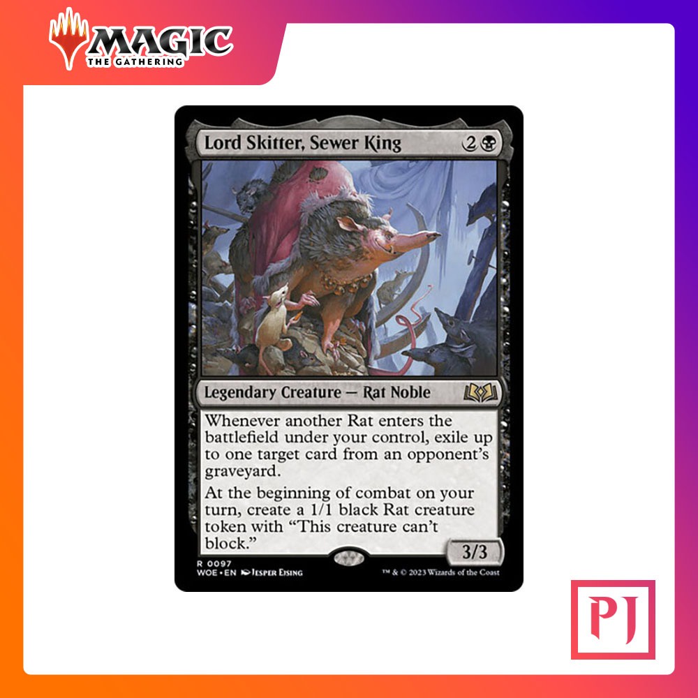 [MTG] Lord Skitter, Sewer King [WOE] [BLACK] [RARE] [NORMAL] [ENG ...