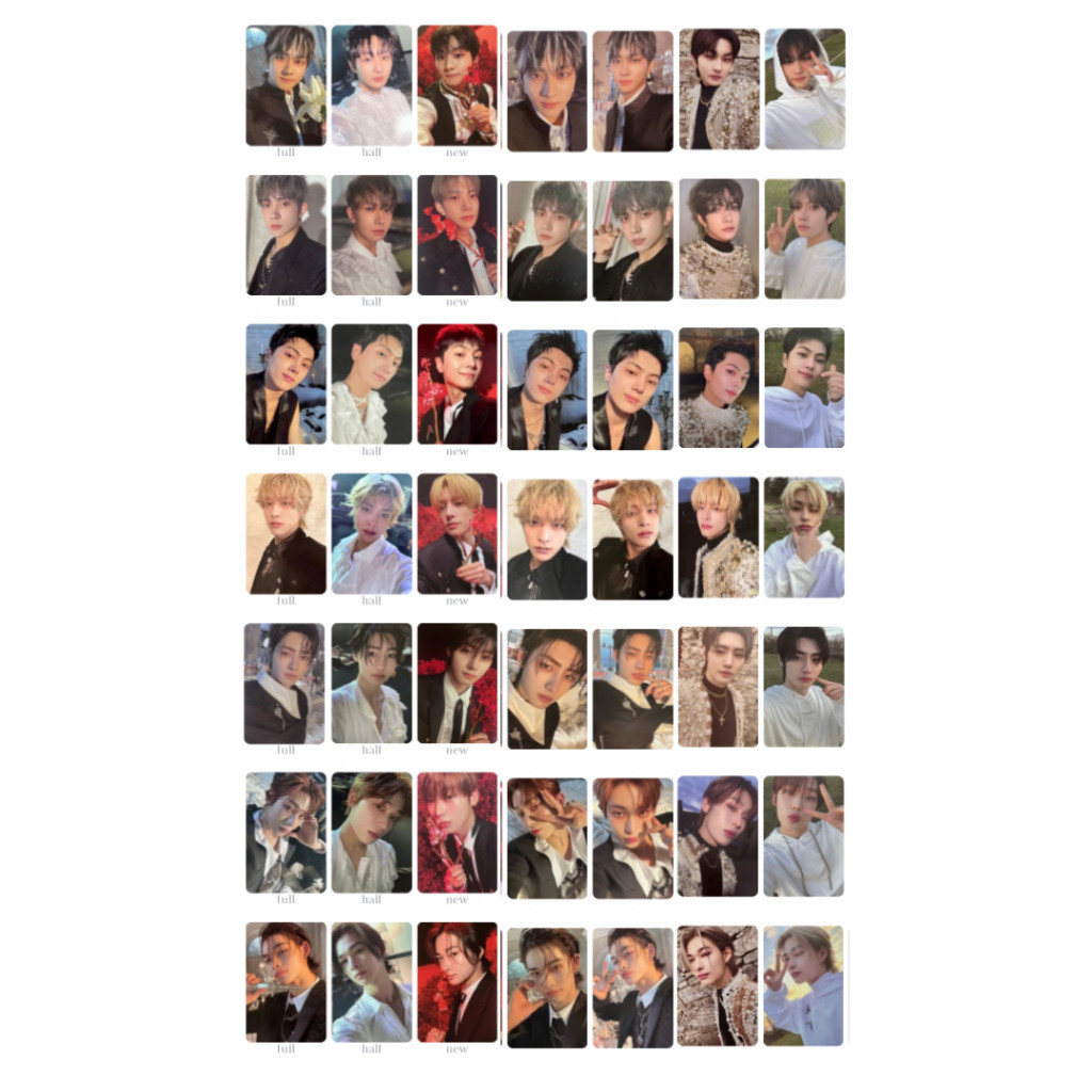 ENHYPEN DARK BLOOD FULL FALF NEW ENGENE WEVERSE OFFICIAL PHOTO CARD | Shopee Thailand