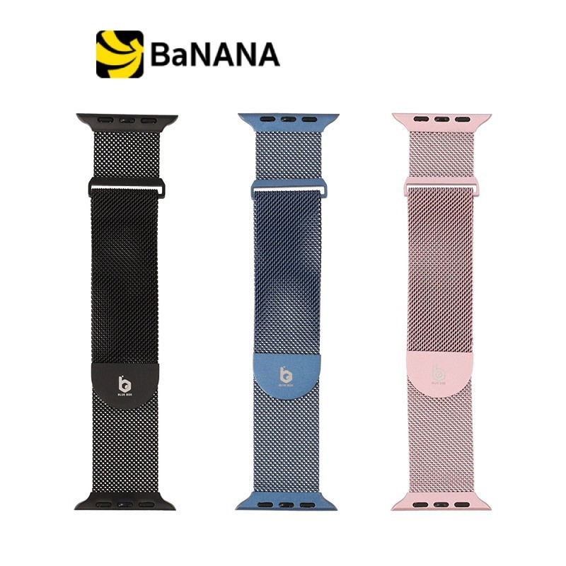 Blue Box สาย Apple Watch Strap Series 6,7,8,9,SE1,SE2,Ultra (44/45/49mm) Metal Dizzy Tile Black ...