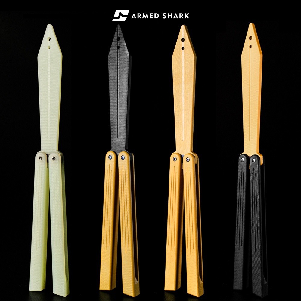 Armed sharks HOM วัตถุG10 มีดบาลิซอง มีดควง มีดซ้อมพลาสติก มีดควงของ ...